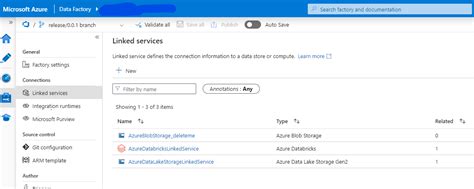 Azure Data Factory Not Deleting A Linked Service When Merging Branches