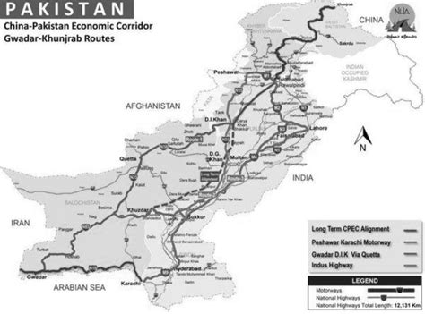 CPEC Proposed Three Route Gwadar To Khunjerab National Highway Download Scientific Diagram