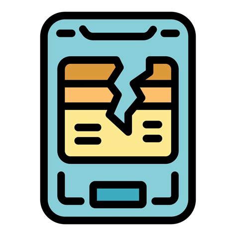 Smartphone Showing Broken Screen With Crack Displaying Internal Parts