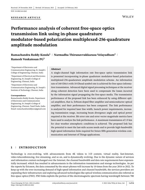 Performance Analysis Of Coherent Freespace Optics Transmission Link Using Inphase Quadrature