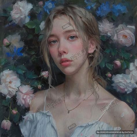 Ai创作图cg绘画作品 厚涂头像 唯美人物油画 超写实插画 欧美人物绘画 欧美画芯 油画质地手绘人物 写实唯美插画 厚涂少女 欧美风绘画 写实人物插画 超写实油画 写实主义肖像画 高级感女插画