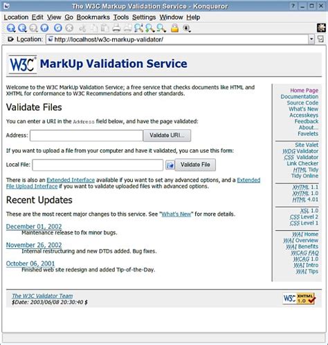 § W3c Markup Validator Screenshot Tech Pubs — Re·a·nima·lity Inc