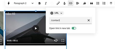 Video Clickable Summary Block