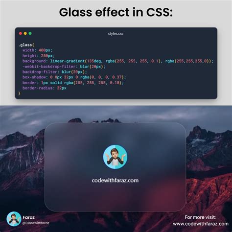 Faraz Choudhary On Linkedin Simple Glass Effect In Css