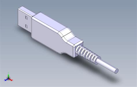 Usb头 11 Catia 模型图纸免费下载 懒石网