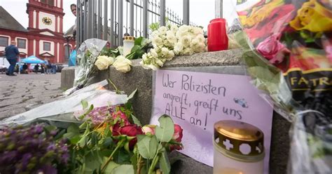 Scholz erschüttert über Tod eines Polizisten in Mannheim Baden