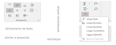 Alterar O Alinhamento Do Texto Na Planilha Tudo Excel