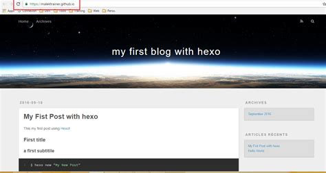 Create And Host Your Blog For Free With Hexo Github