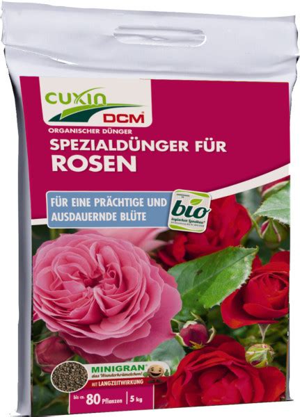Cuxin DCM Spezialdünger für Rosen und Blumen Minigran 5kg Für eine