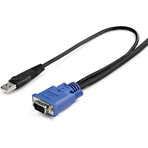 Startech Com Ft In Ultra Thin Usb Kvm Cable Black Sveconus Novatech