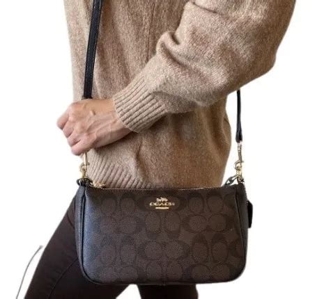 Bolsa Coach Original Para Dama Pennie Shoulder Bag Café Meses sin interés