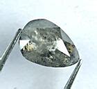 Tiny Natural Diamond 0 81tcw I1 Salt And Pepper Sparkling Pear Rose Cut