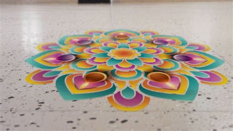 Diwali Rangoli 2023 रंगोली का नया ट्रेंड हाथ से बनाने के बजाय रेडीमेड