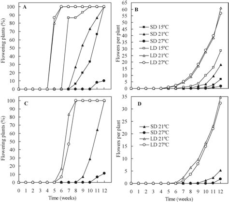 Effects Of Temperature And Photoperiod On Flowering Of Seedlings Of F Download Scientific