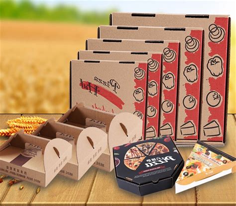 Biodegradable Pizza Box Portable Paper Lunch Box Disposable Eco