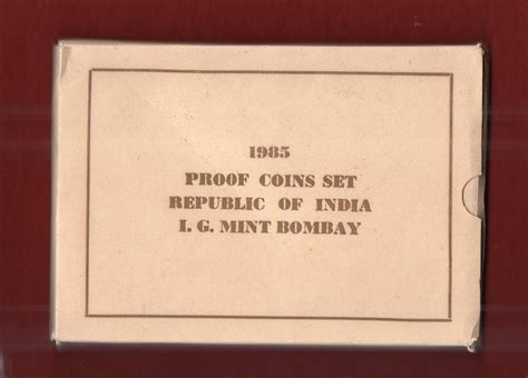 1989 Jawaharlal Nehru Birth Centenary Bombay Proof Set Sns Coins