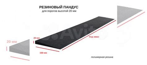 Пандус резиновый для порогов купить в Москве с доставкой | Личные вещи ...