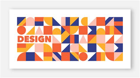 Template Spanduk Geometris Abstrak Modern Ilustrasi Stok Unduh Gambar