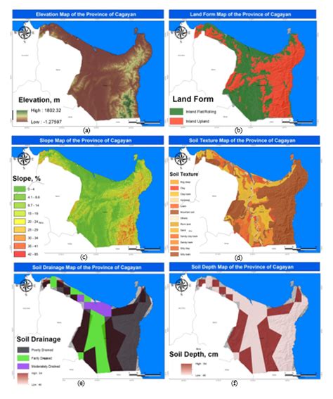 The Different Maps Of The Study Area Used For The Land Suitability For
