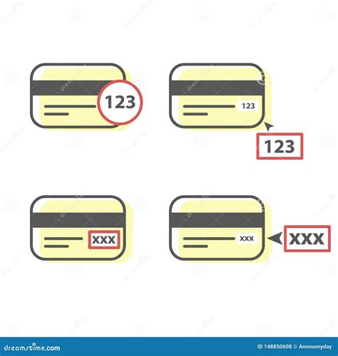 How To Enter Cvv Code Sample Credit Card Cvv Code Vector Illustration