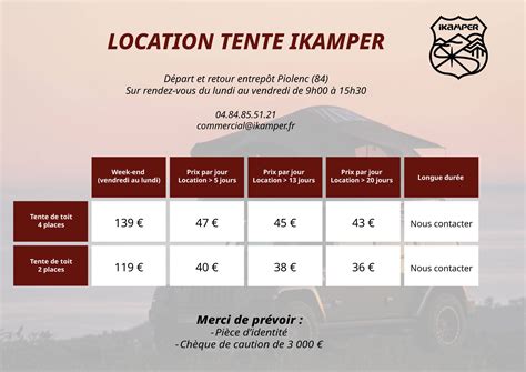 Louer Une Tente De Toit Ikamper Ikamper France