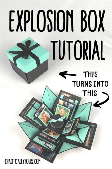 How To Make A Diy Explosion Box Diy T Box Photo Box Diy