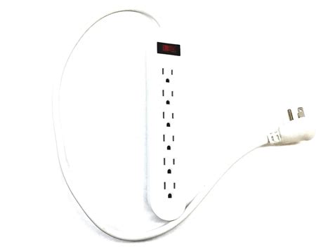 Intertek 15a 125vac 60hz 1875w 6 Outlet Power Strip 5009873 [lot Of 3