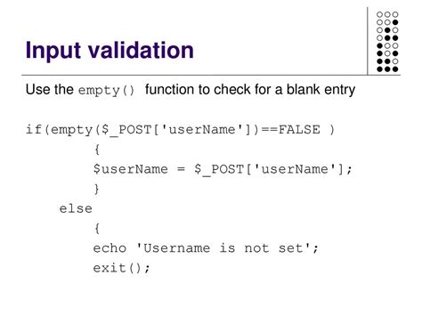 Php Security Issues Fdsc Module 109 Server Side Scripting And Ppt