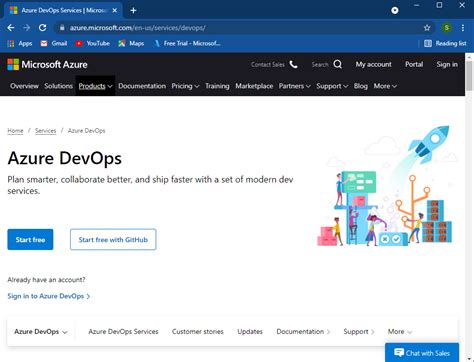 creating a microsoft azure devops account