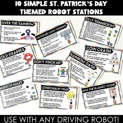 St Patricks Day Robot Activities And Stations Robotics Sphero Dash Bee