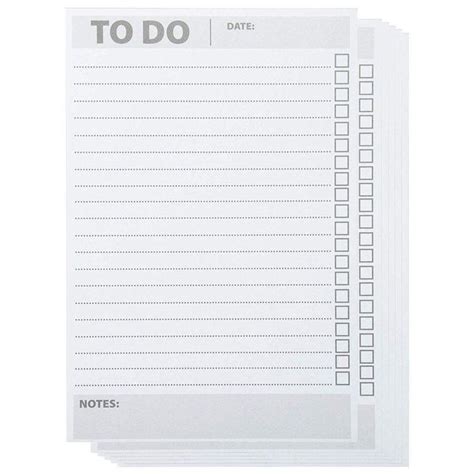 To Do List Notepad Memo Pads Daily Planner Notebook 8 5 X 5 5 In 6