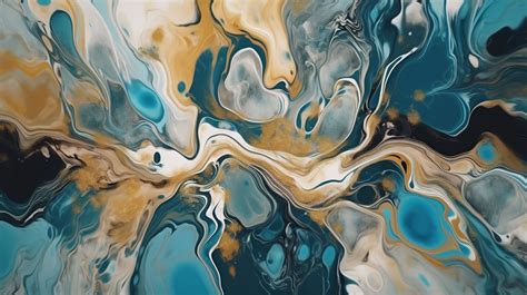 갈색으로 만든 추상화 수채화 Geode 그림과 같은 3d 추상 대리석 물결 모양의 벽지 수지 Geode 기능 예술 고화질