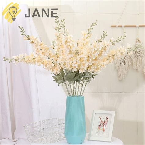 Jane ดอกไม ้ ประดิษฐ ์ Diy สาขา Delphinium Hyacinth Arrangement โรงแรม