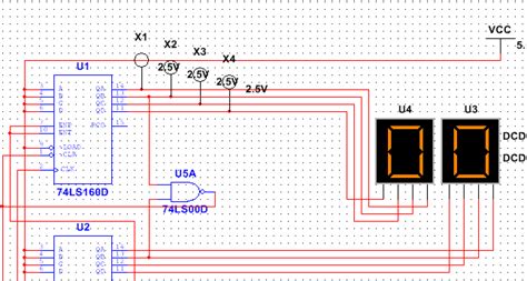 2021 06 02 Multisim 140 74ls160异步21进制74ls161组成61进制160与161的区别154显示193加减