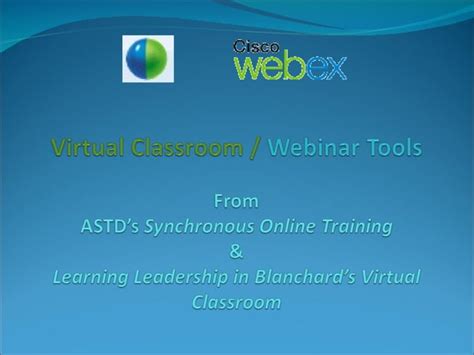 Webex Virtual Interactive Classroom