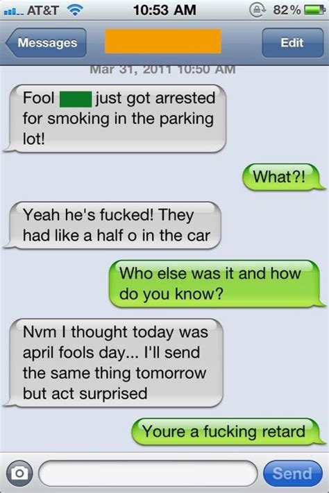 Make April Fools 6 April Fools Day Text Messages