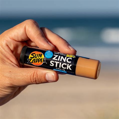 Sun Zapper Zinc Stick Dark Skin Tone Packaged Short Dated Sun