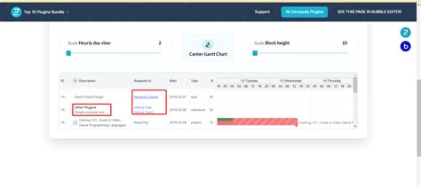 Air Gantt Funnel Timeline Chart Plugin For Bubble Plugins