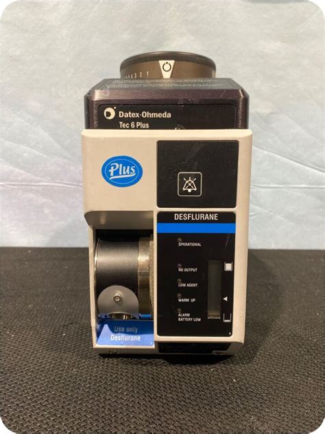 Used Datex Ohmeda Tec 6 Plus Desflurane Anesthesia Vaporizer For Sale