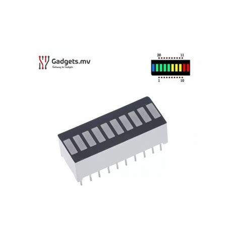 10 Segment LED Bar Graph Display Multi Color