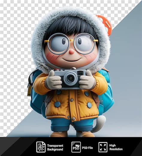 Premium Psd Isolated Nobita From Doraemon Dressed In A Yellow And