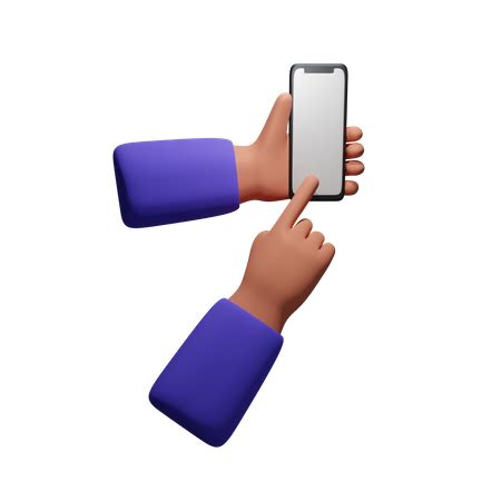 Hand Holding Smartphone D Illustrations Free In PNG BLEND FBX GlTF IconScout