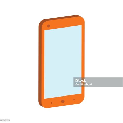 스마트폰 기호입니다 평면 아이소메트릭 아이콘입니다 웹 디자인 Ui 모바일 애플 리 케이 션 Infographic 위한 3d 스타일 그림 3차원 형태에 대한 스톡 벡터 아트
