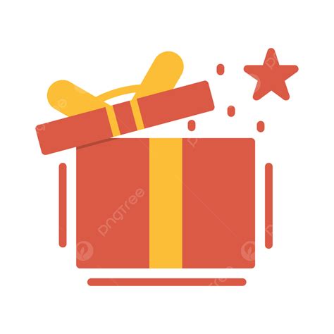 ícone Plano De Caixa De Presente Vetor PNG Caixa Natal Presente