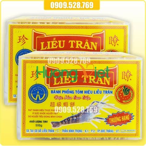 Bánh Phồng Tôm Thượng Hạng Liễu Trân 500g Đặc Sản Bánh Pía Hương Việt