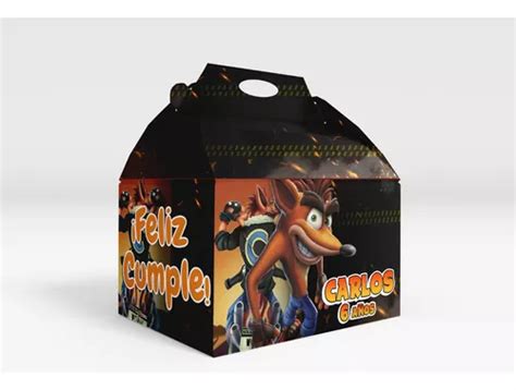 90 Caja Dulcera Bolo Fiesta Infantil Crash Envío Gratis
