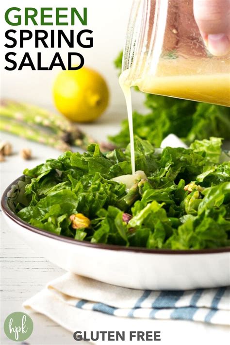 Spring Green Salad Recipe With Honey Dijon Dressing Hot Pan Kitchen