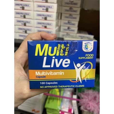 Multivitamins Multilive 100 Pcs Shopee Philippines