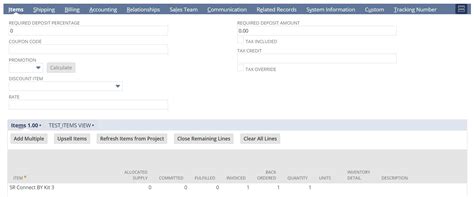 Netsuite Sales Order Deposits Suiterep