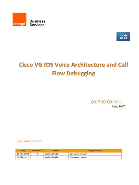 Cisco Vg Ios Voice Architecture And Call Flow Debugging V11 Pdf Pdf